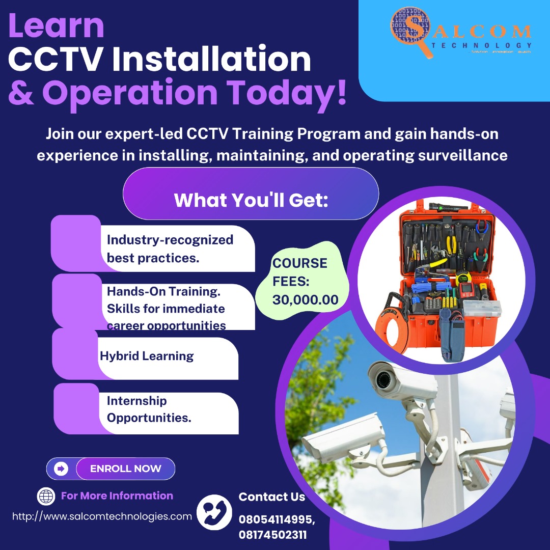 CCTV Installation Training Form 2025 - Salcom Technology